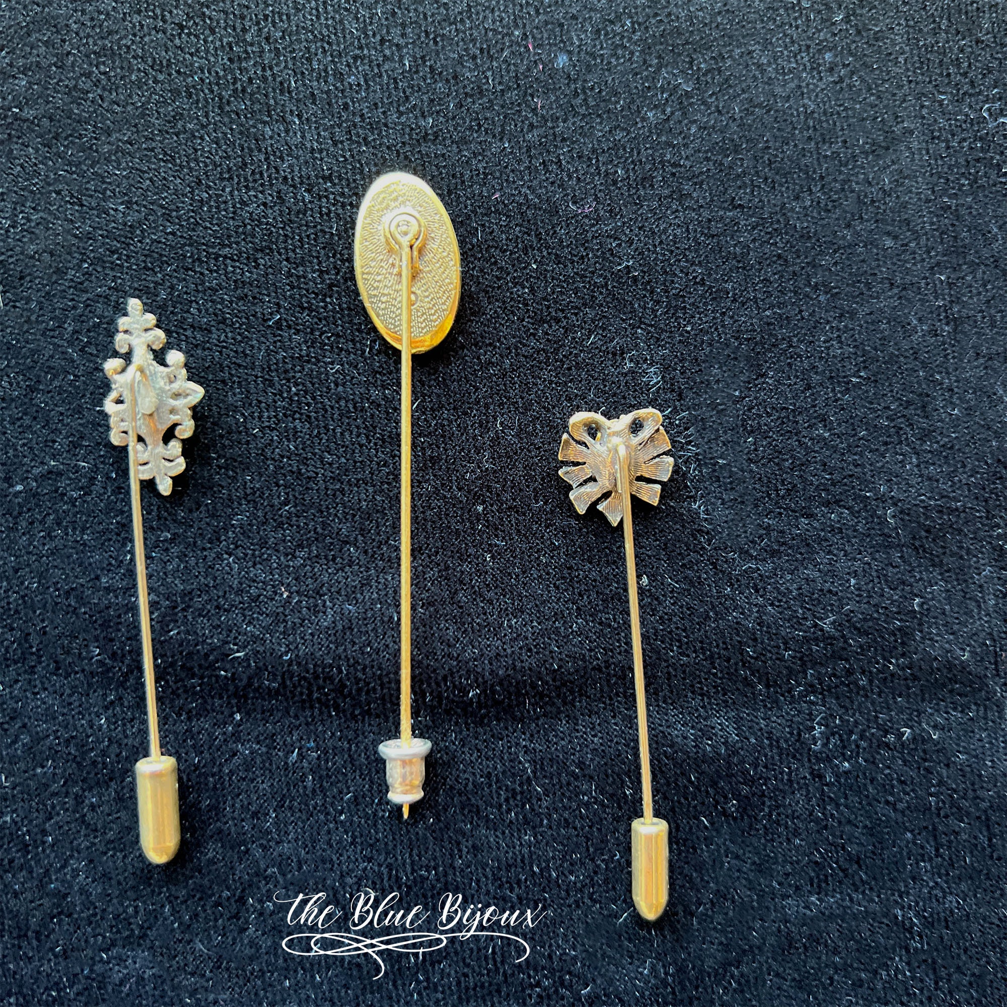 70s Stick Pins Vintage Gold Toned Stick Pins Collector's Stick Pin ...