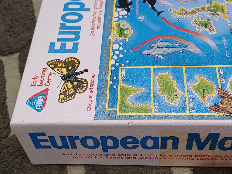 Vintage 1990s ELC Map Puzzle. 150 Piece Retro Childrens Puzzle. - Etsy