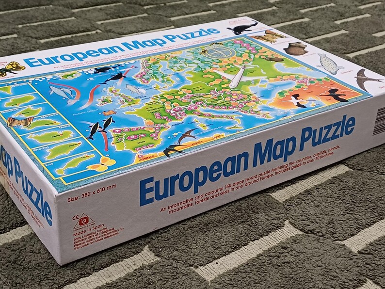 Vintage 1990s ELC Map Puzzle. 150 Piece Retro Childrens Puzzle. - Etsy