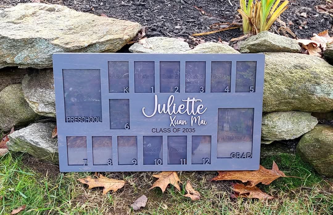 Childrens School Photo Frame. Class Picture Frame. Frame for Every Year ...