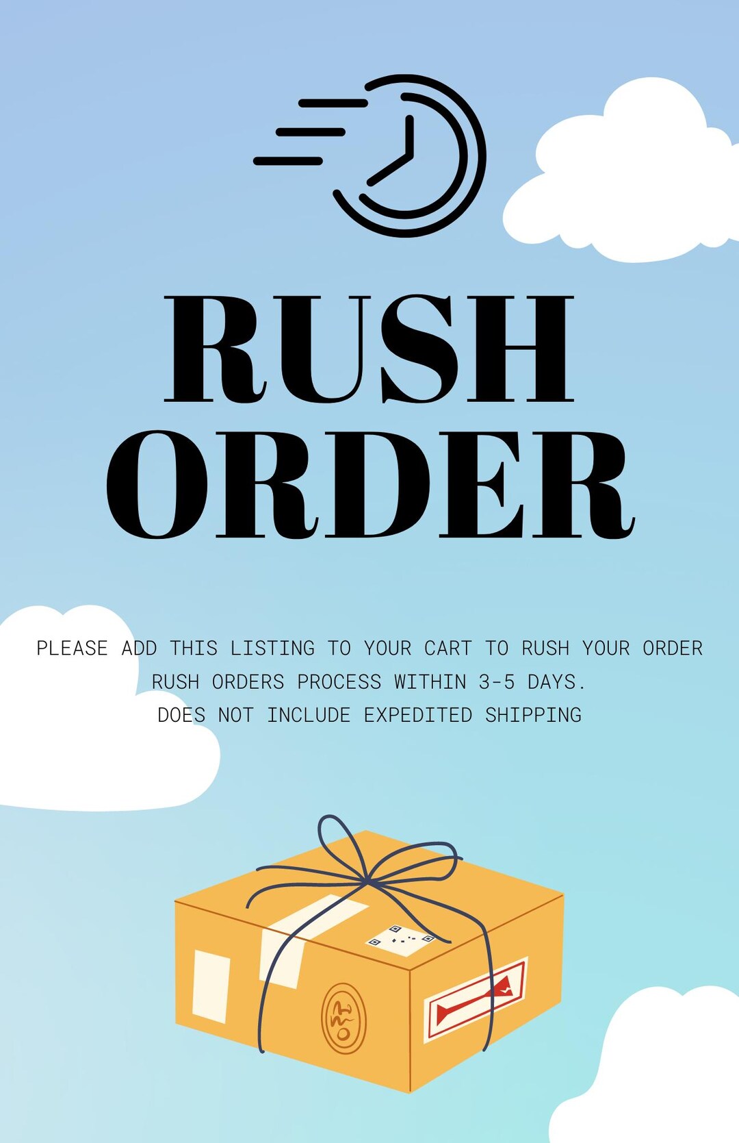 Rush Order Request - Etsy