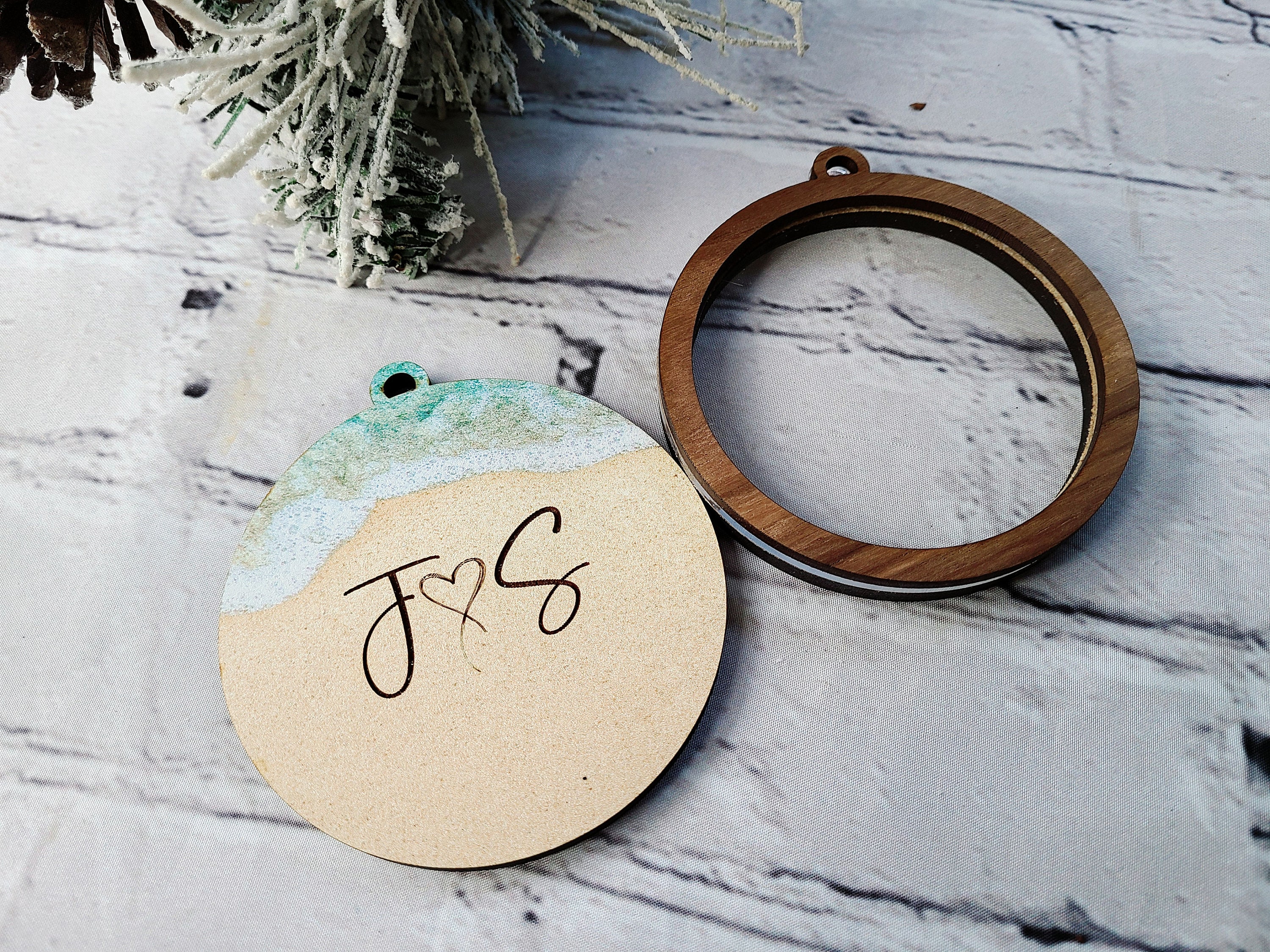 Fillable Beach Sand Keepsake Ornament Kit: DIY Sand Souvenir. Sand ...