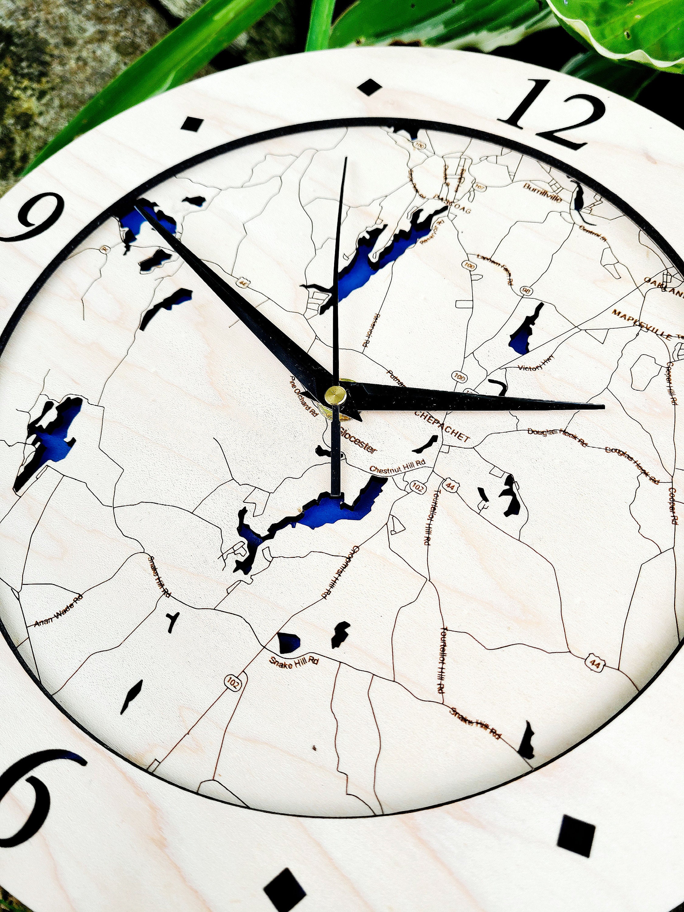 Custom Layered Clock Map - Etsy