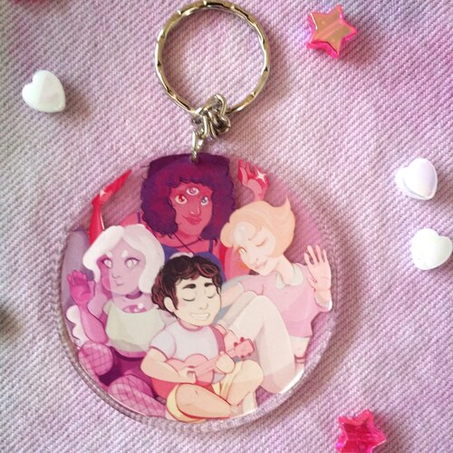 Steven Universe Crystal Gems Acrylic Keychains double Side - Etsy