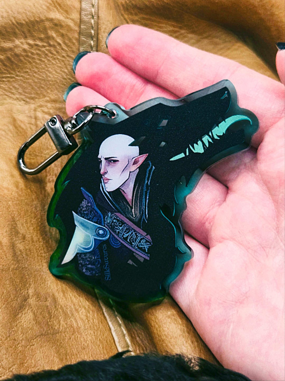 Solas Dragon Age Dreadwolf Acrylic Charm - Etsy