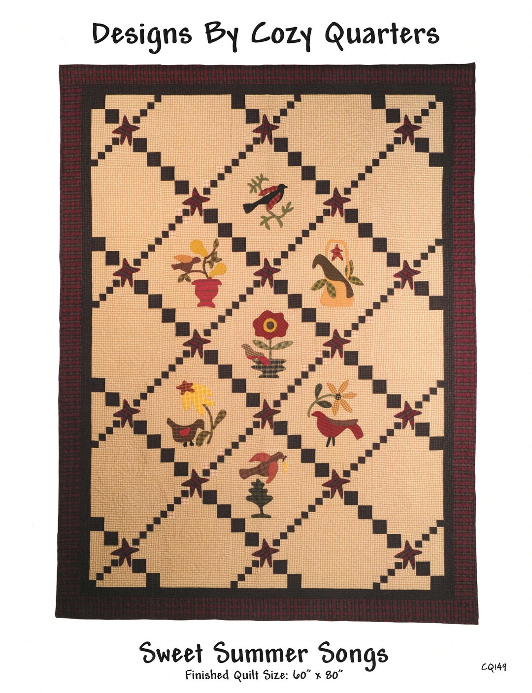 Quilt Pattern - Designs by Cozy Quarters "sweet Summer Songs" - Used - Etsy