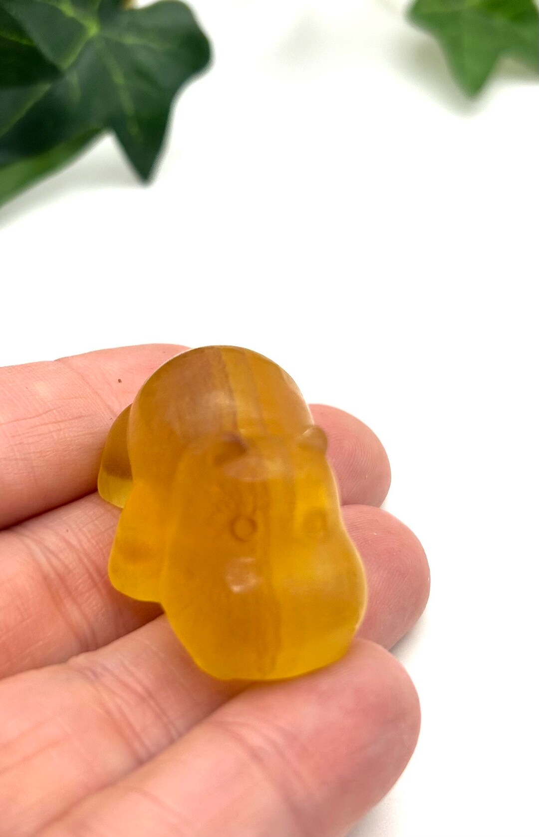 Stunning Purple Yellow Striped Fluorite Crystal Hippo Hippopotamus ...