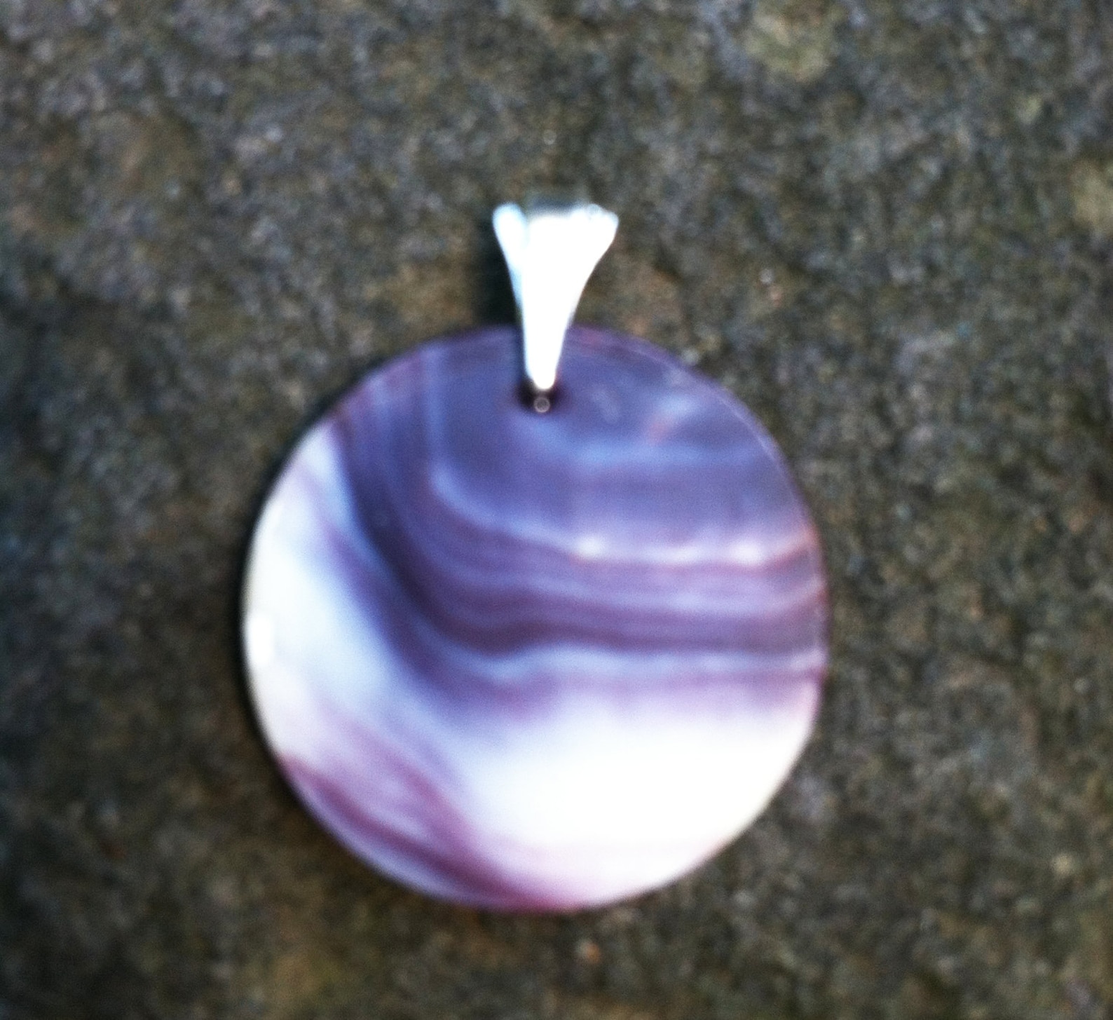 Large Wampum Disc Pendant - Etsy