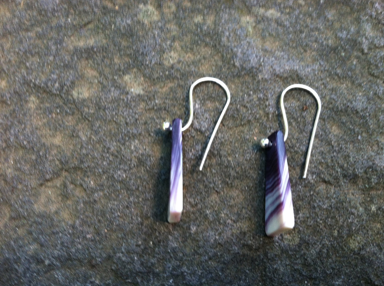 Wampum Triangle Earrings - Etsy