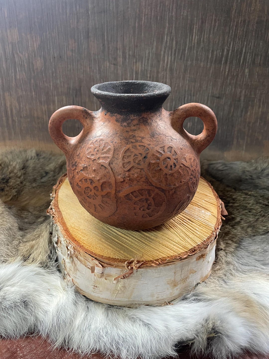 Trilobites and Ammonites River Clay Vase - Etsy