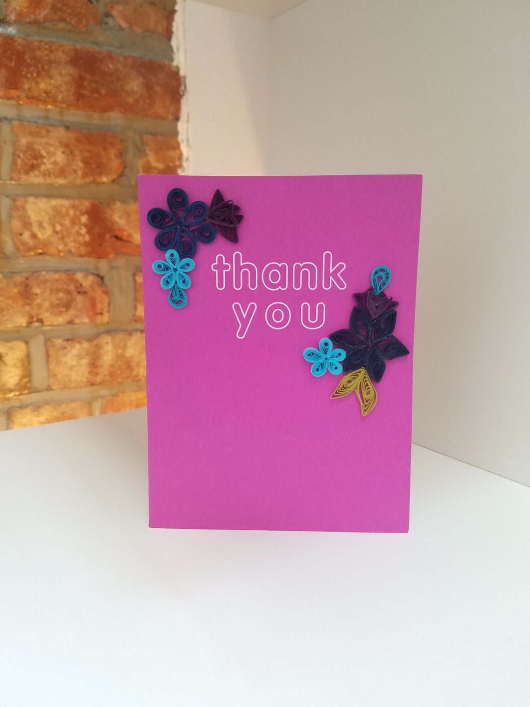 SET OF 8 Quilling "thank You" Cards - Etsy
