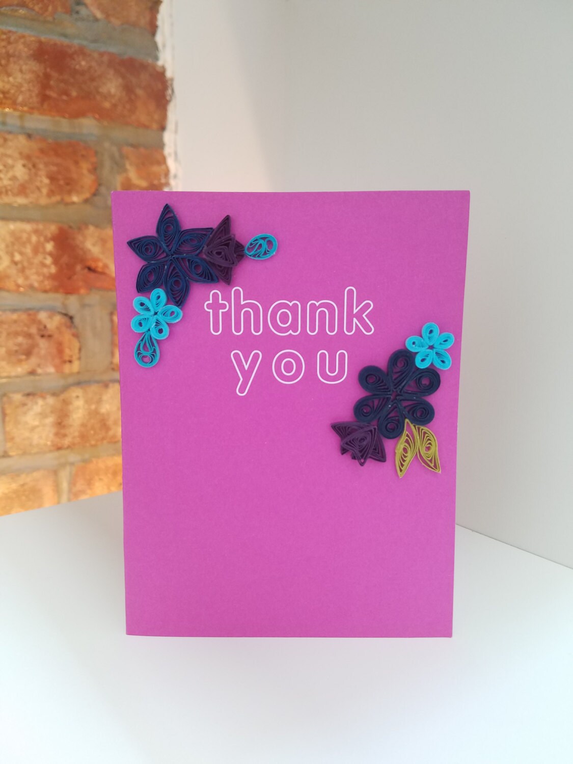 SET OF 8 Quilling "thank You" Cards - Etsy