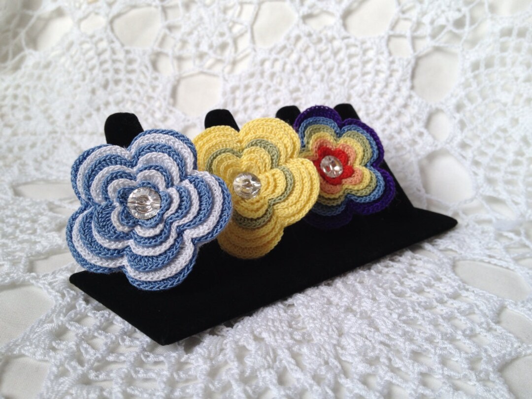 Flower Power Crochet Ring - Etsy