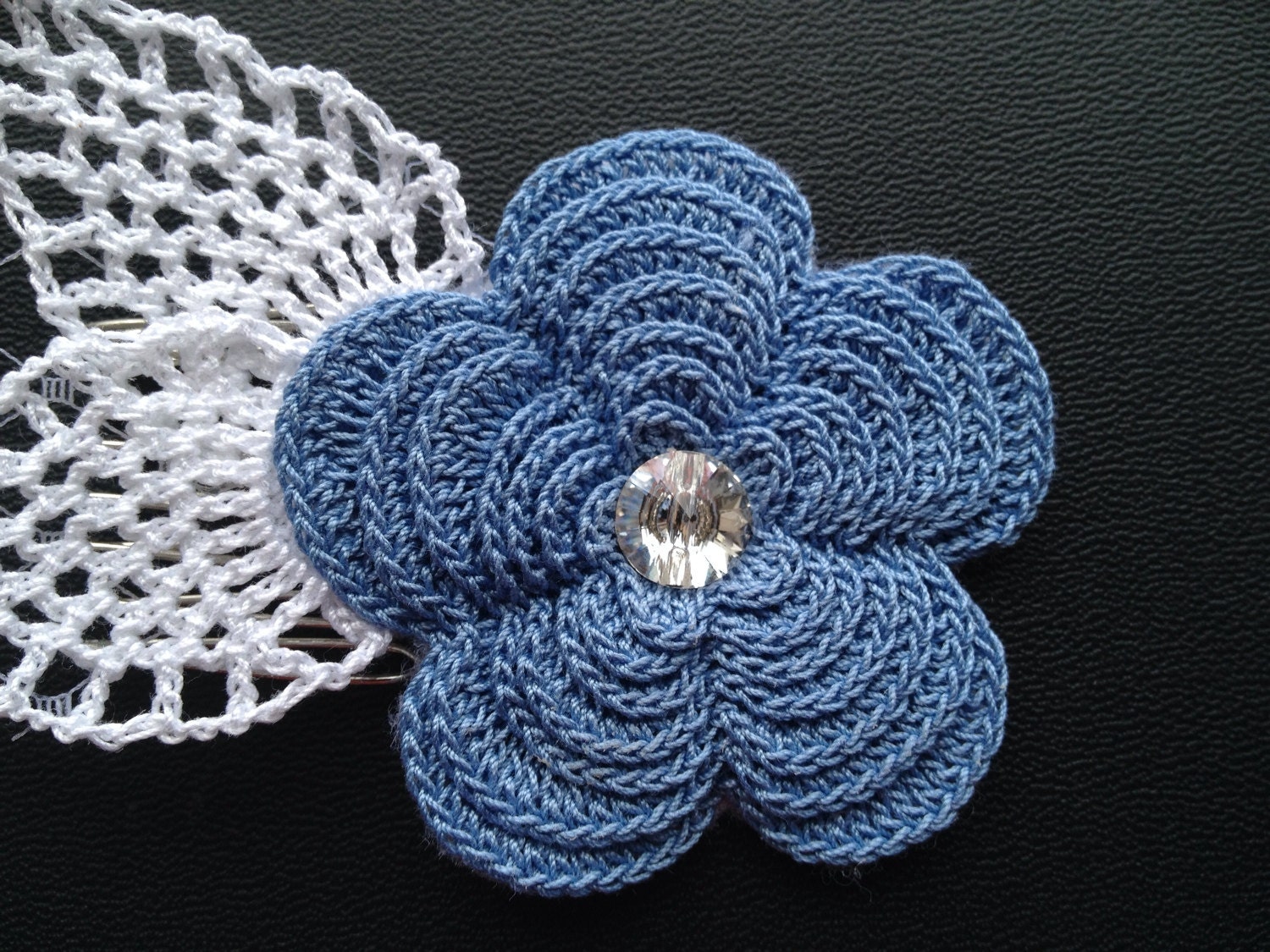 Irish Rose Hair Comb With Lace Leaves - Etsy