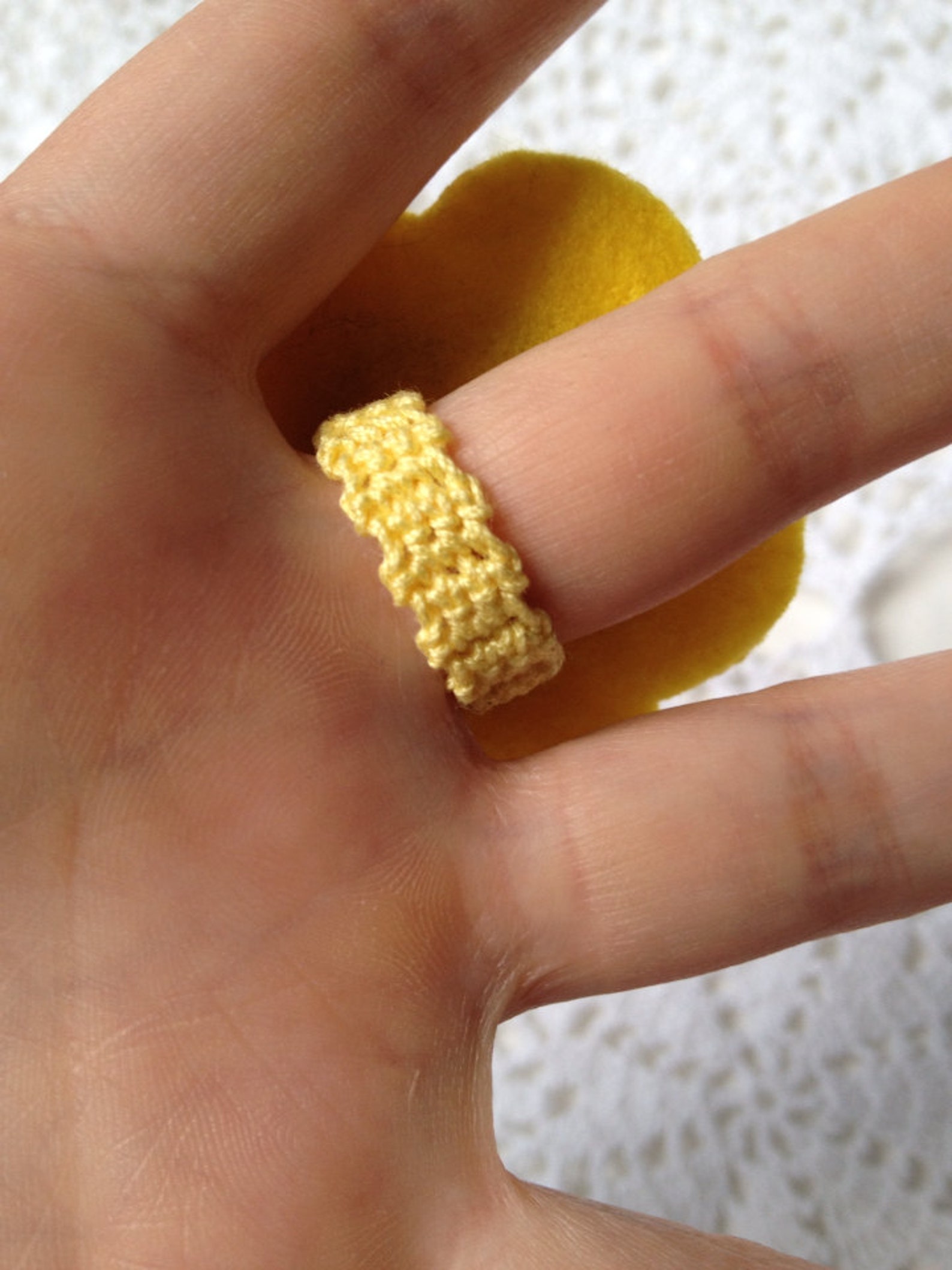 Flower Power Crochet Ring - Etsy