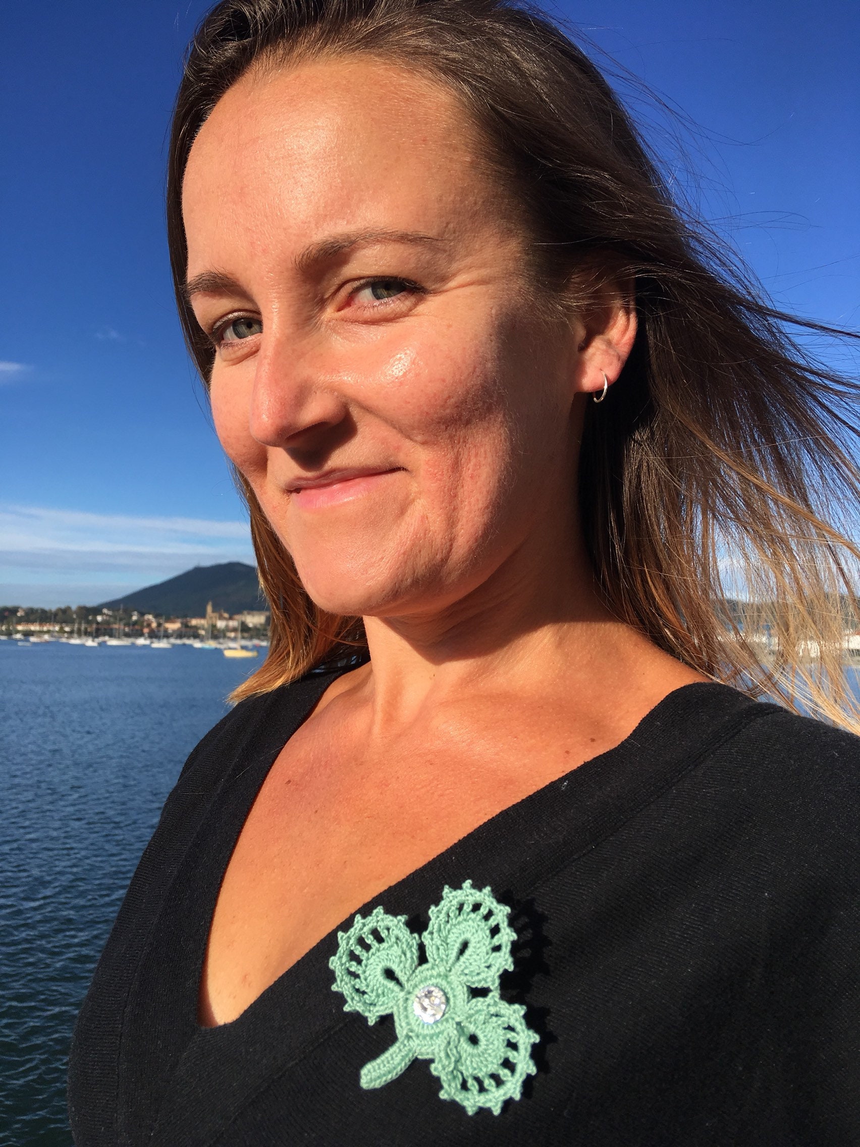 Irish Lace Shamrock Brooch Pin - Perfect for Paddys' Day - Etsy