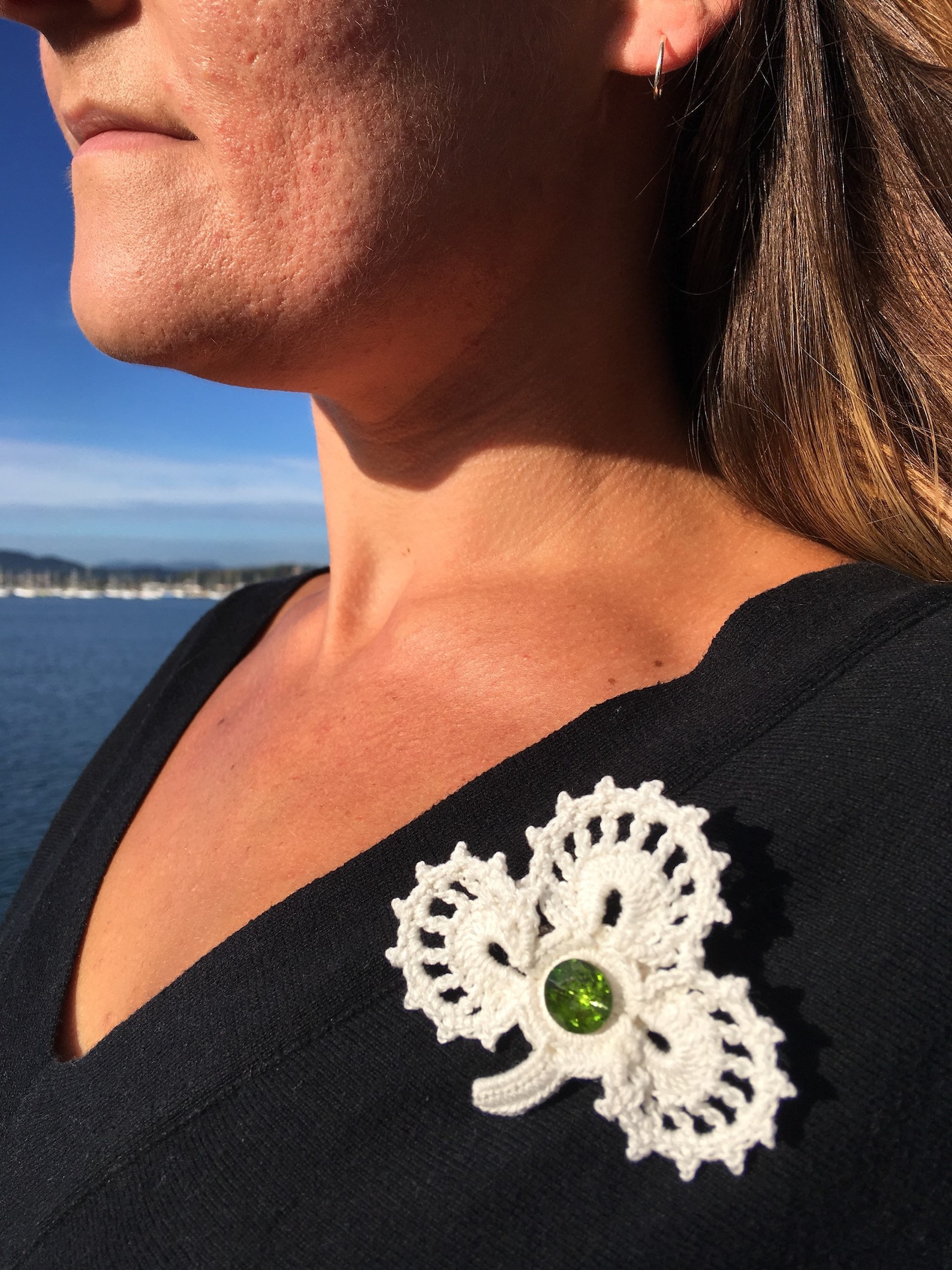 Irish Lace Shamrock Brooch Pin - Perfect for Paddys' Day - Etsy