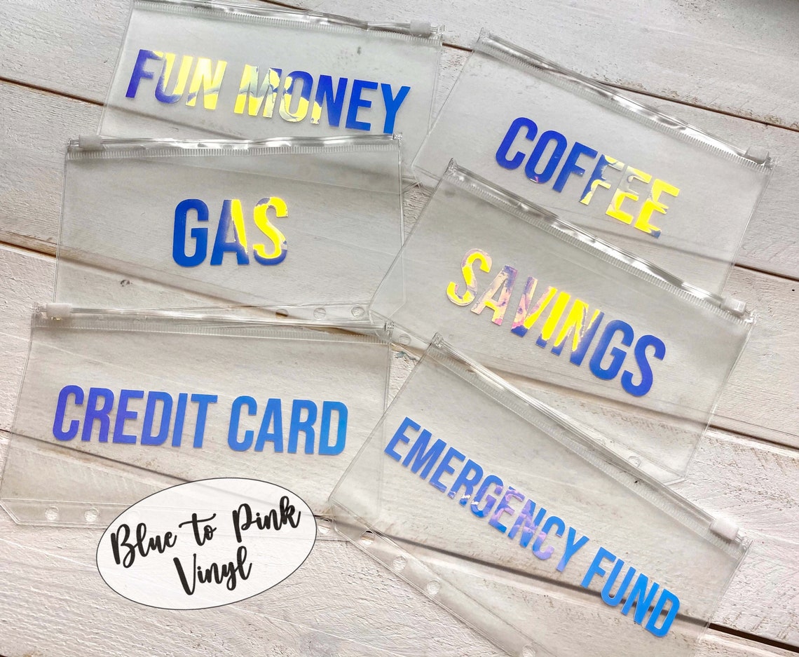 Cash Envelope CUSTOM LABELS Vinyl Labels Planner Inserts | Etsy Canada