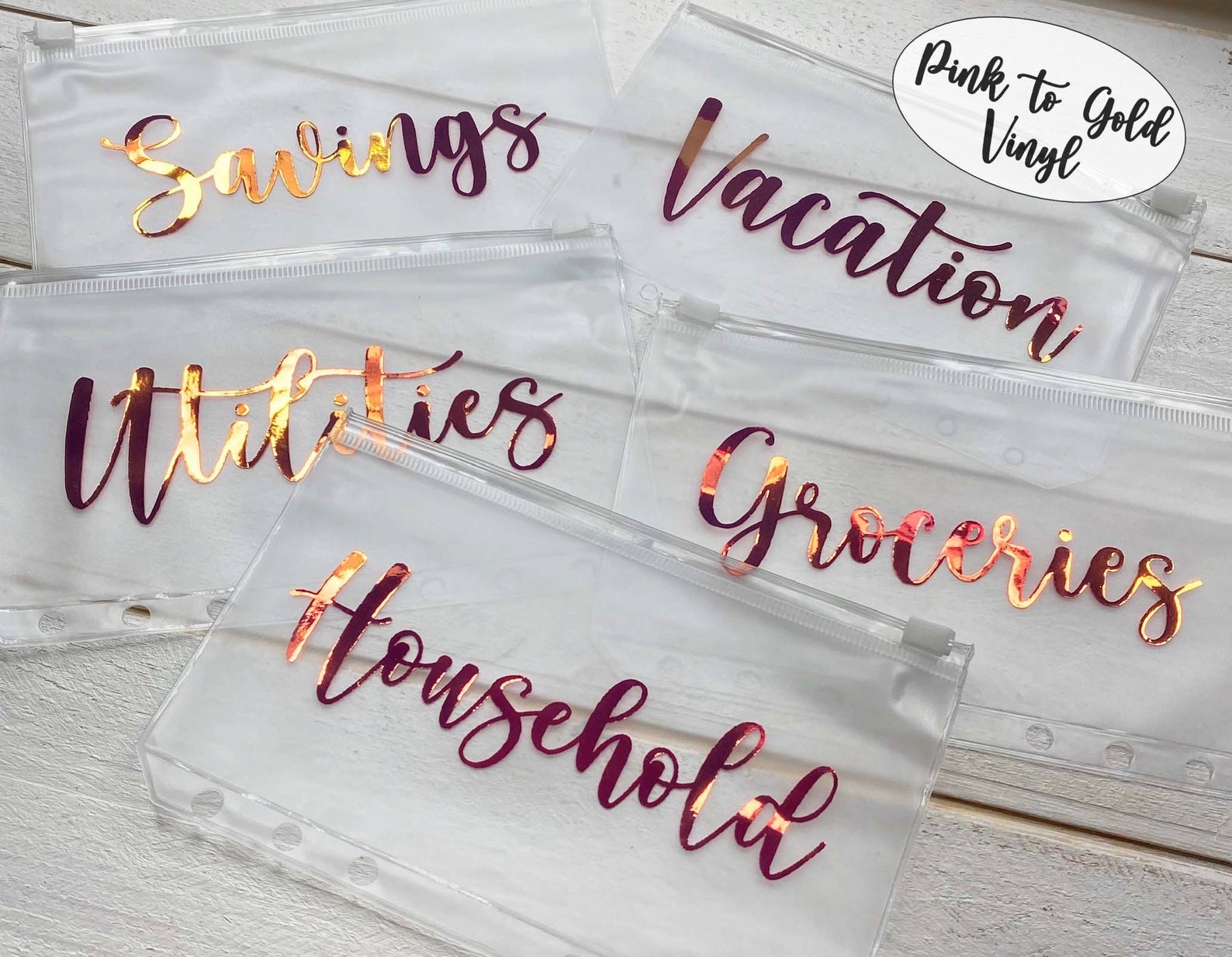 Cash Zipper Envelopes STARTER KIT Custom Budget Envelopes - Etsy Australia