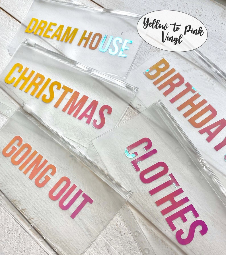 Cash Zipper Envelopes STARTER KIT Custom Budget Envelopes | Etsy