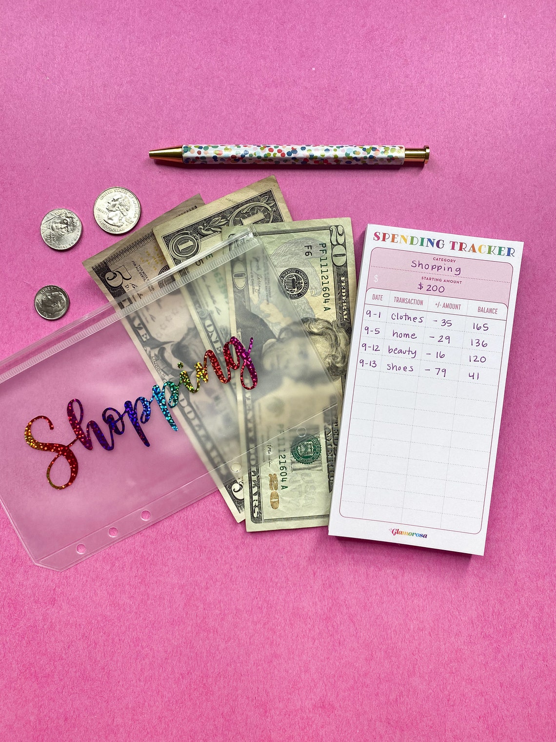 Cash Envelope Expense Tracker Notepad // Spending Tracker - Etsy