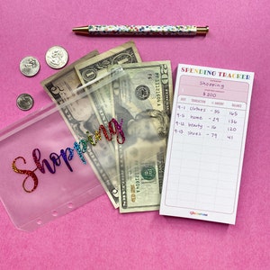 Cash Envelope Expense Tracker Notepad // Spending Tracker Notepad ...