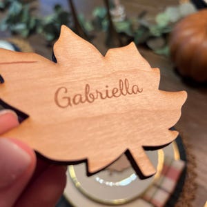 Thanksgiving Table Name Tags, Holiday Table Decor, Personalized Dinner ...