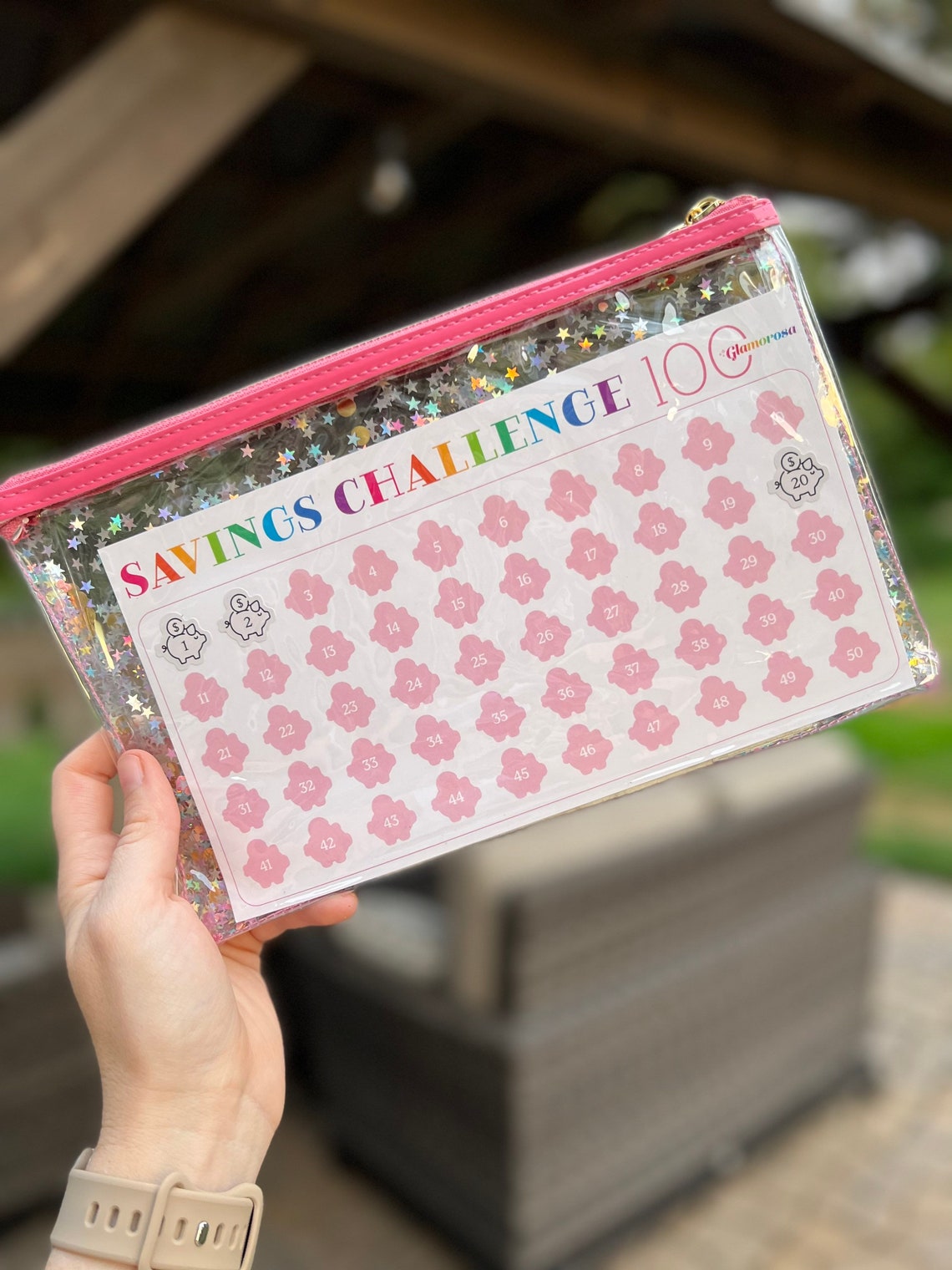 100 Envelope Challenge Kit With Stickers Savings Challenge - Etsy