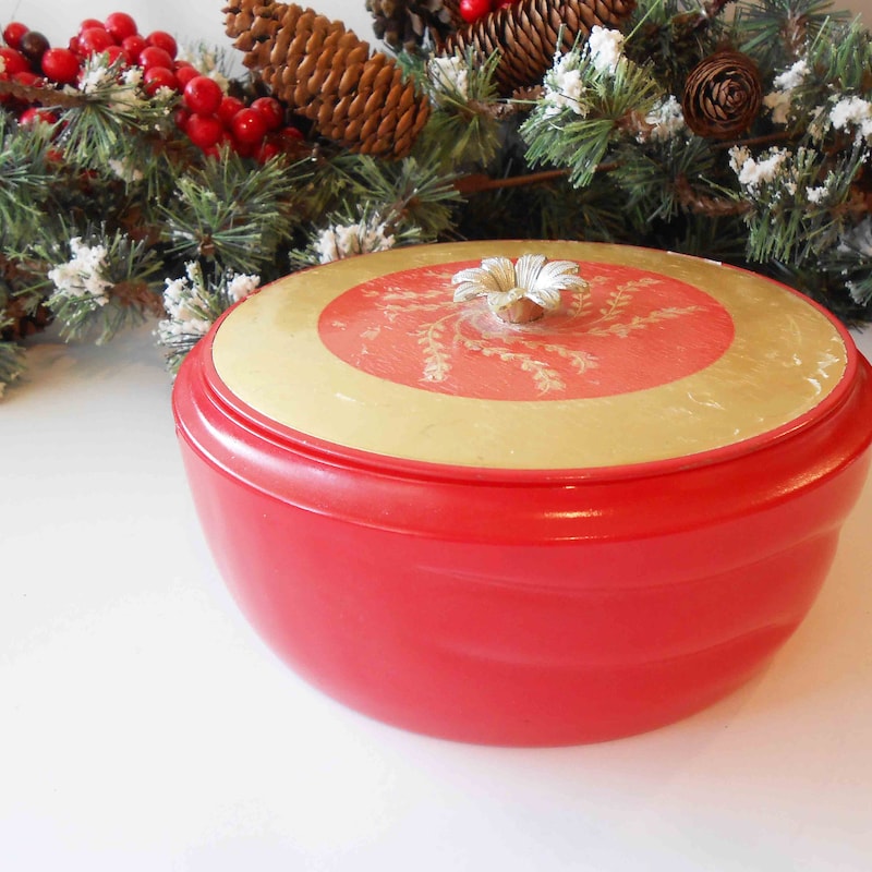 Red Avon Powder Box - Etsy