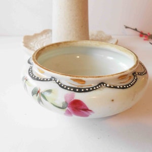 Floral Porcelain Powder Dish, Powder Dish With Puff, Luxury Gift Her ...