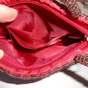 Red Beaded Evening Bag, Sequin Cocktail Purse - Etsy