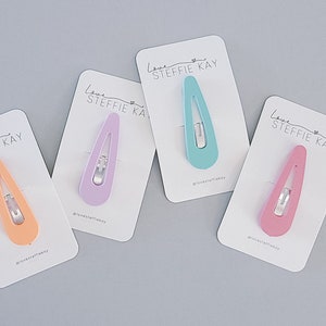 Small Acrylic Snap Clip | 10 Colors - Etsy