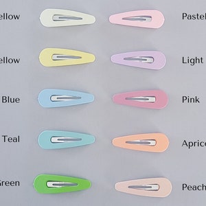 Small Acrylic Snap Clip | 10 Colors - Etsy