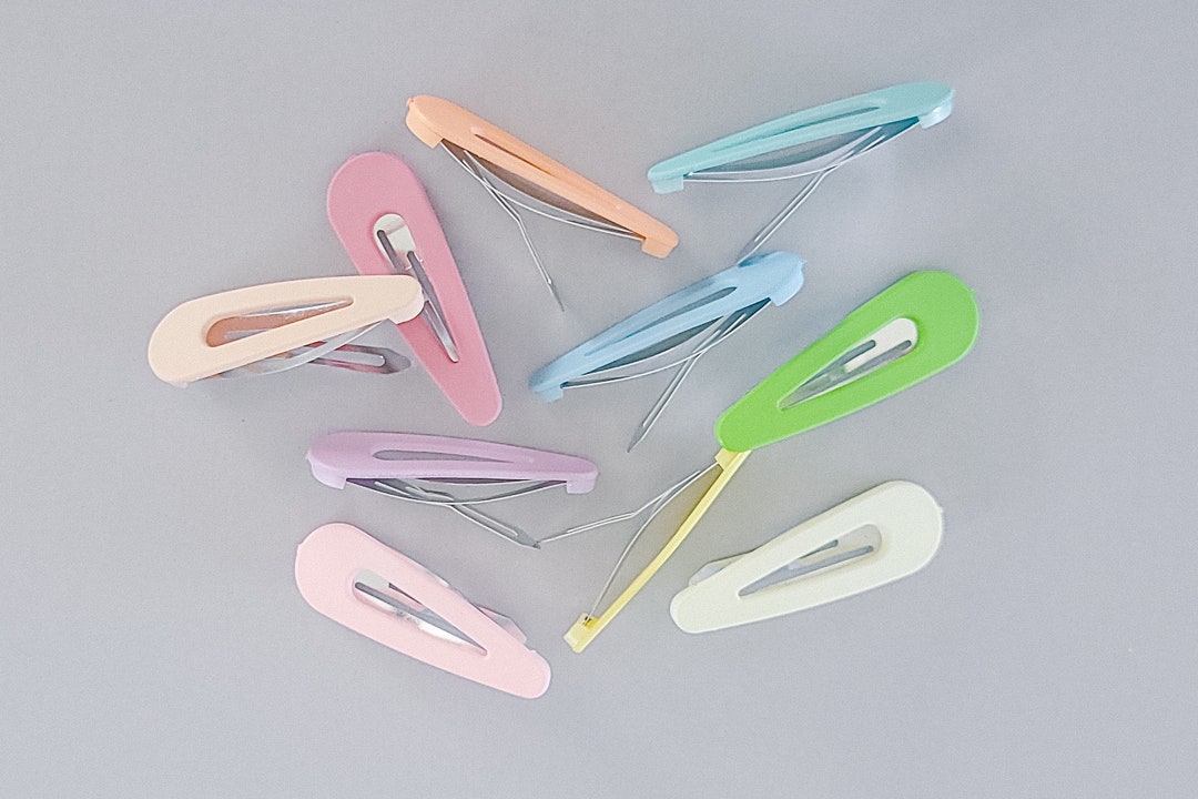 Small Acrylic Snap Clip | 10 Colors - Etsy