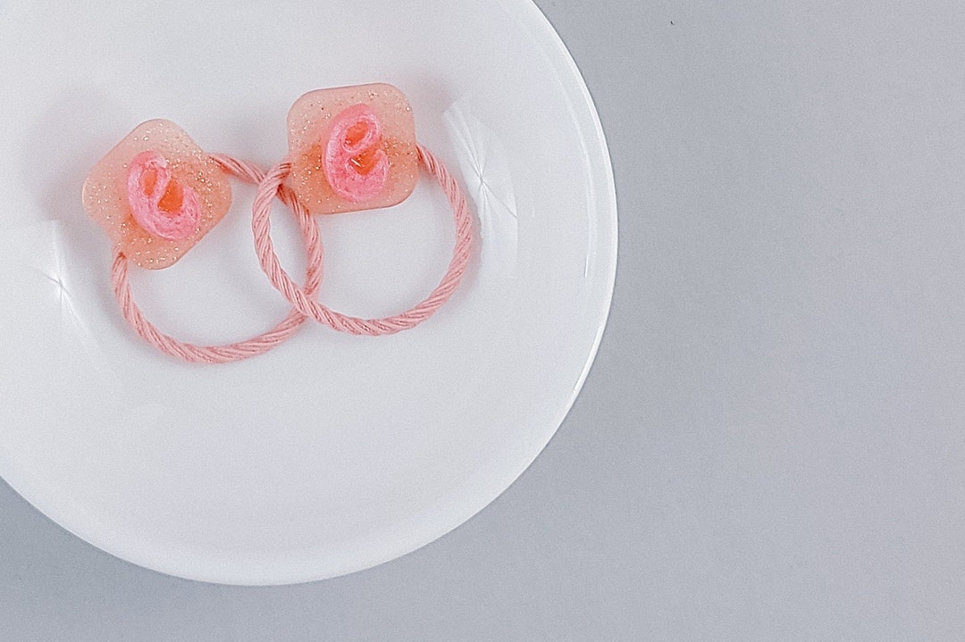 2 Pack Hair Ties | Personalized | Custom Hair Ties | Letter Hair Ties ...