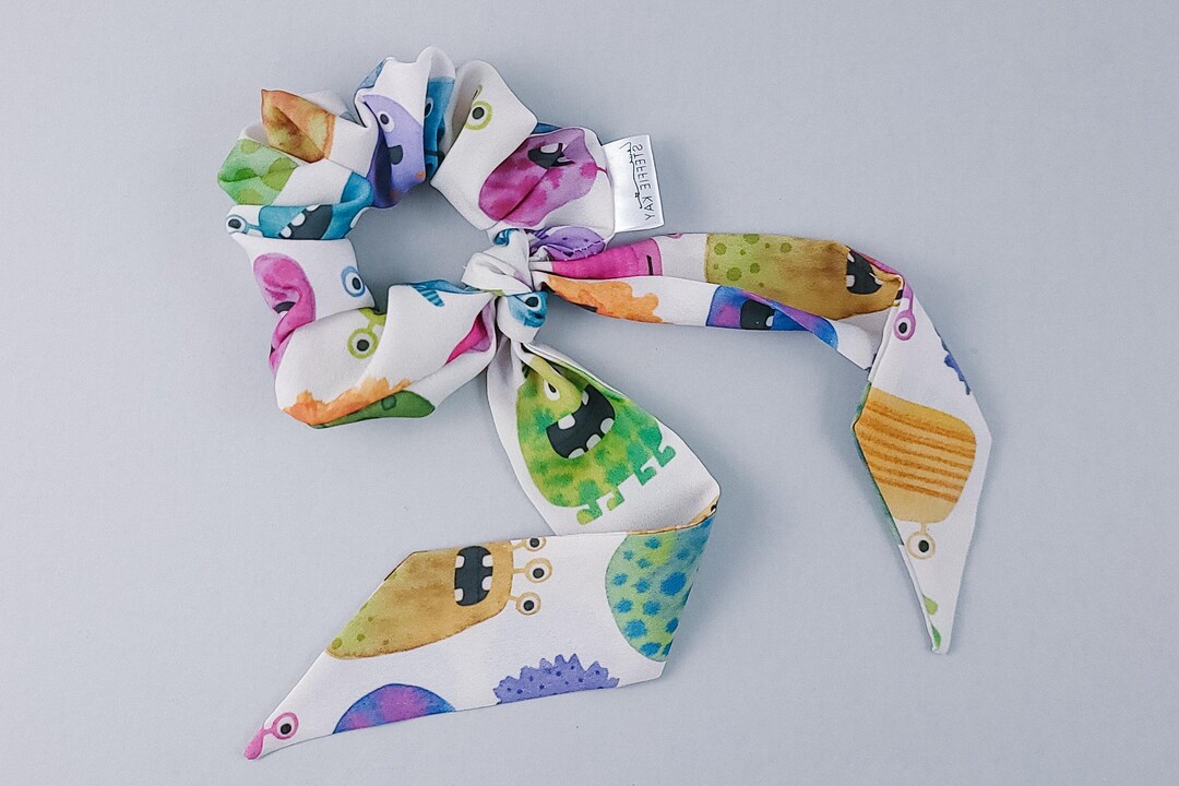 Tie Scrunchie | Monsters - Etsy