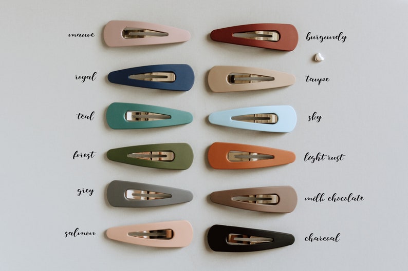 Oversized Acrylic Snap Clip 12 Colors - Etsy