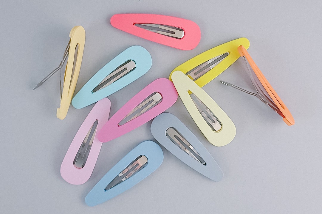 Oversized Acrylic Snap Clip | 10 Colors - Etsy