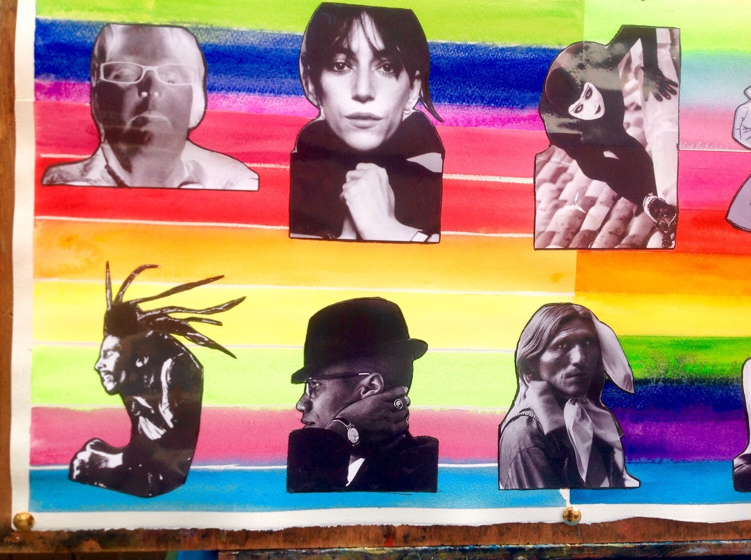 Rainbow of Tolerance Black and White Collage | Etsy