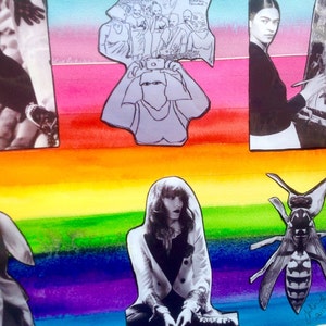 Rainbow of Tolerance Black and White Collage - Etsy