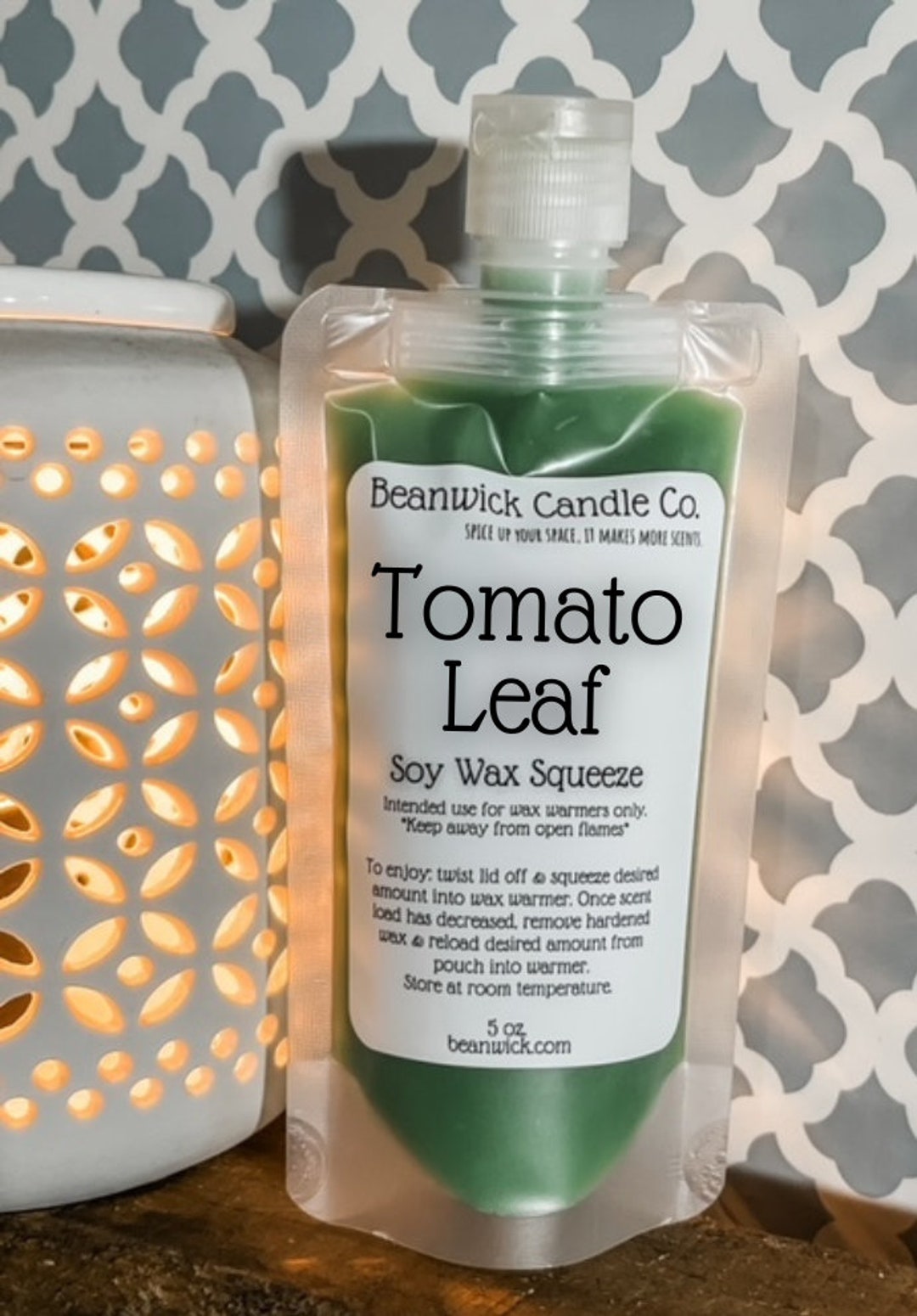 Tomato Leaf / Soy Wax Squeeze Pouch / Infused With Mica / Viral ...