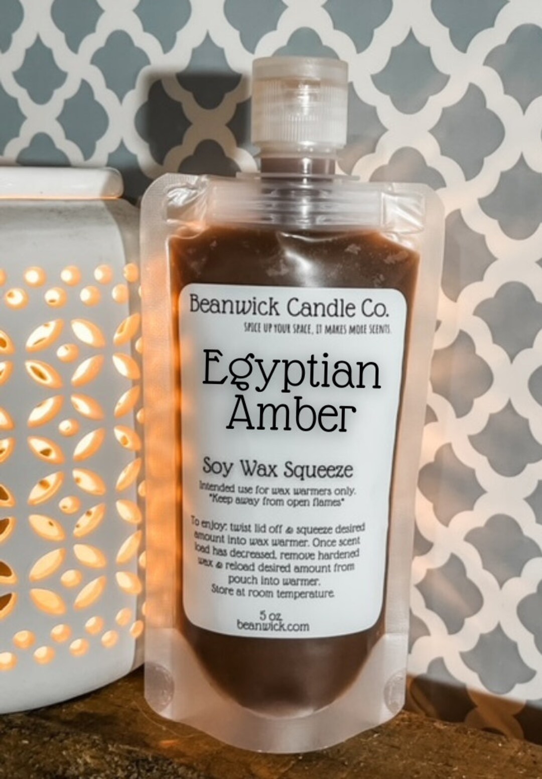Egyptian Amber / Soy Wax Squeeze Pouch / Infused With Mica / Viral ...