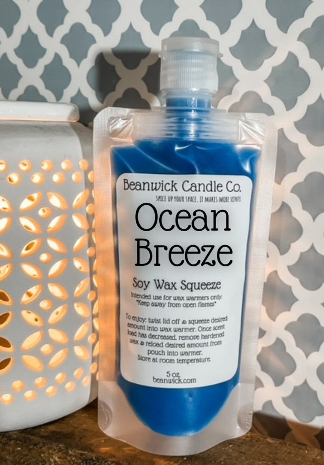 Ocean Breeze / Soy Wax Squeeze Pouch / Infused With Mica / Viral ...