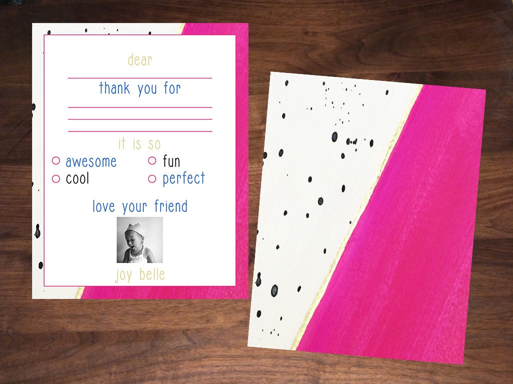 Kids Thank You Notes - Etsy