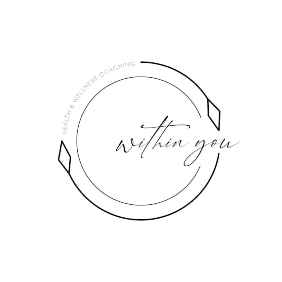 Editable Circle Logo Template DIY Round Logo Black White - Etsy