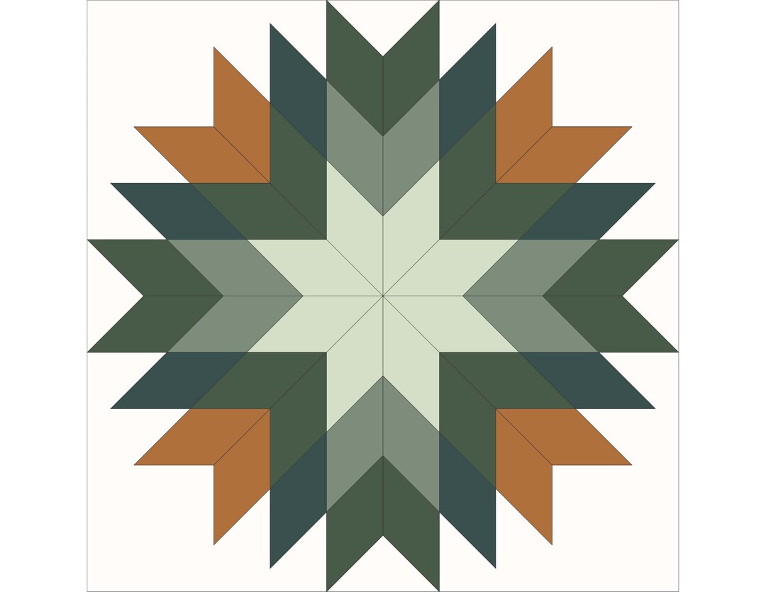 Homestead Star Quilt - Yosemite Palette - Pattern by Plains & Pine (not ...
