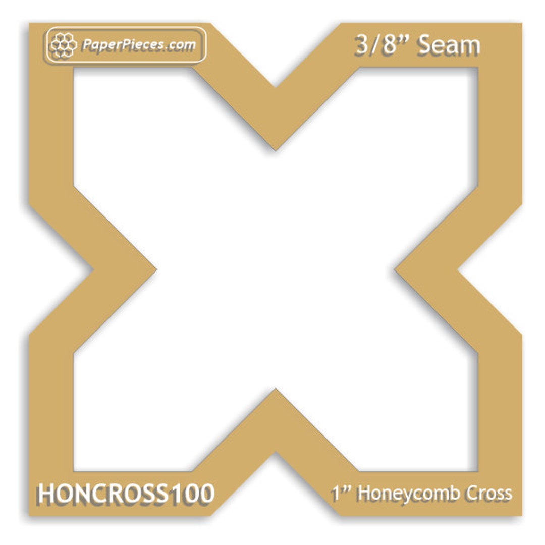 Honeycomb Cross S&S Handcrafted EXCLUSIVE English Paper Piecing ...