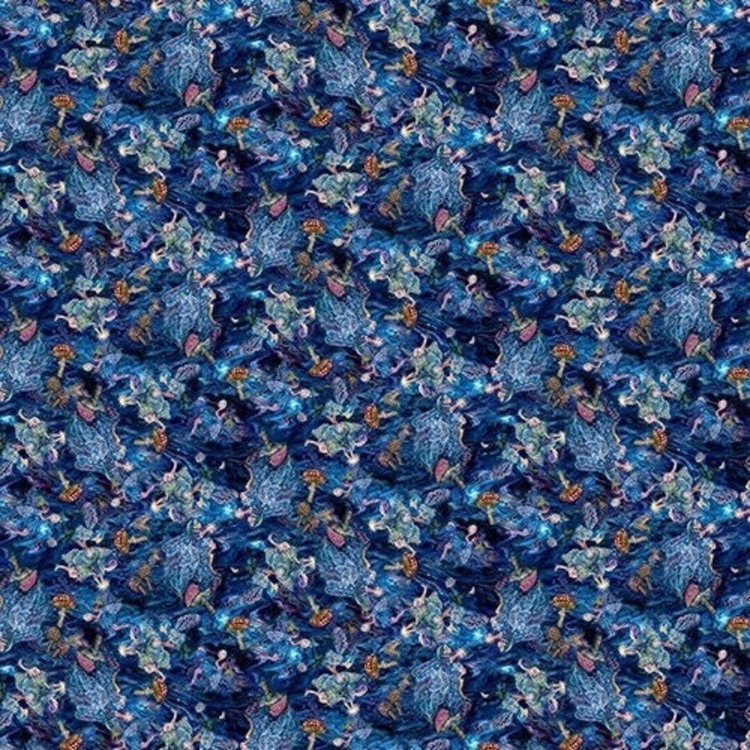 Mushroom Toss - Multi - - Astral Voyage Collection - 3 Wishes Fabrics ...