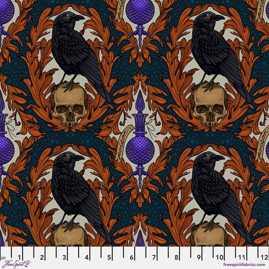 Crow Damask - Multi PWRH087.MULTI - Mystic Moonlight - Rachel Hauer for ...