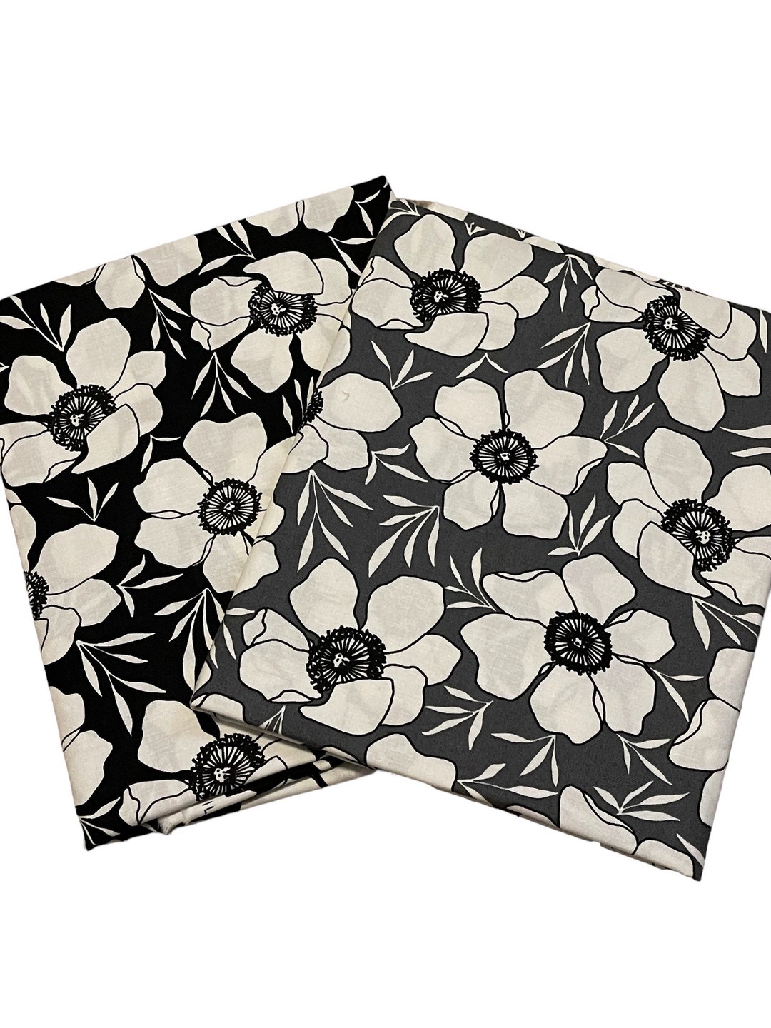 Moody Florals - Illustrations - Alli K Designs for Moda Fabrics - Black ...